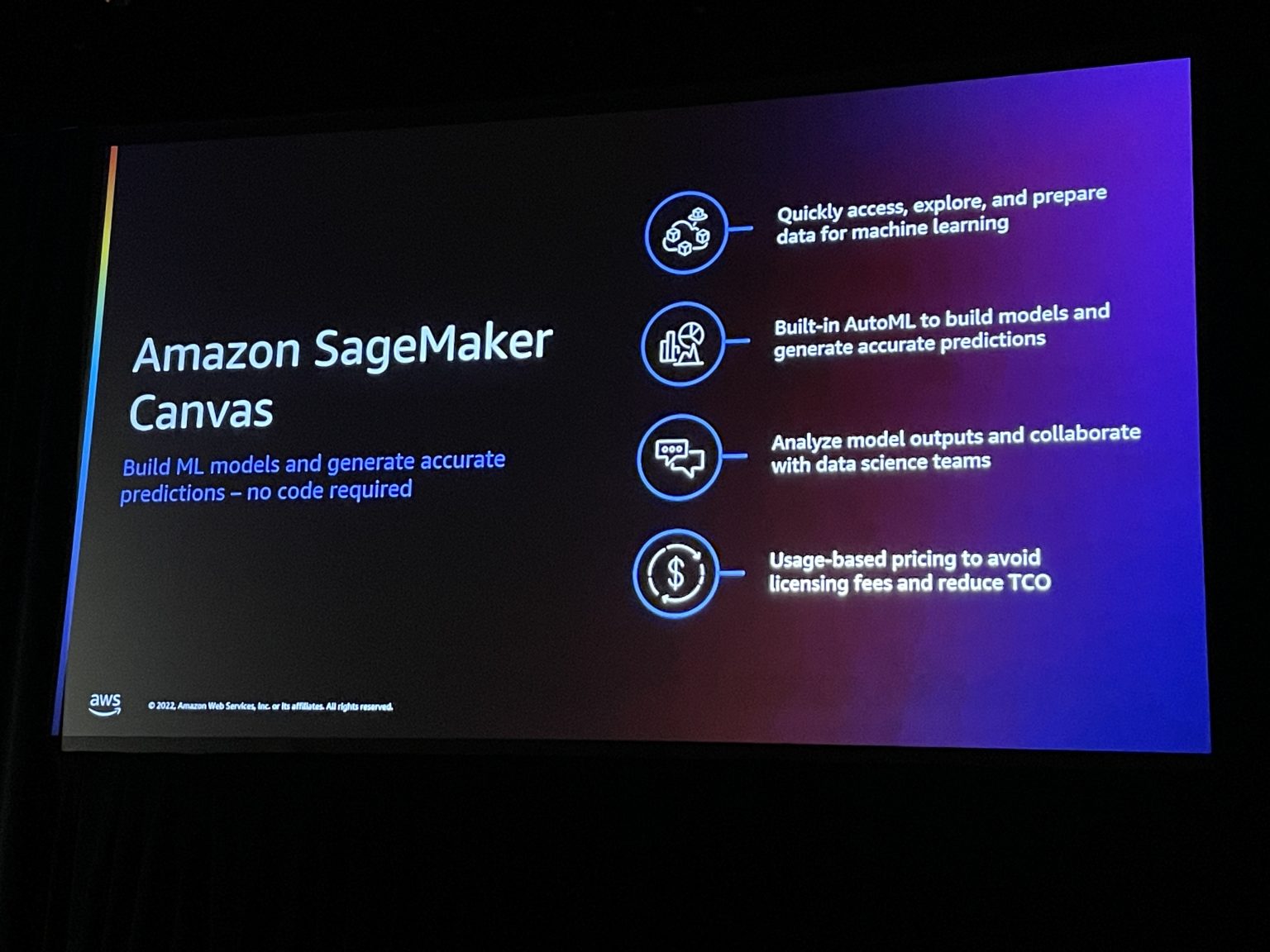 【AWS re:Invent2022】SageMaker Canvasについてご紹介！ | Tech ブログ | サーバ運用保守・運用監視なら JIG-SAW OPS